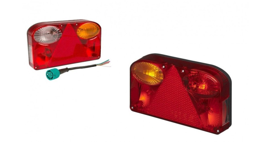 Set Stopuri LED Camion Remorca Tractor ATV 23.8x13.8cm 12V, 5 Functii ...