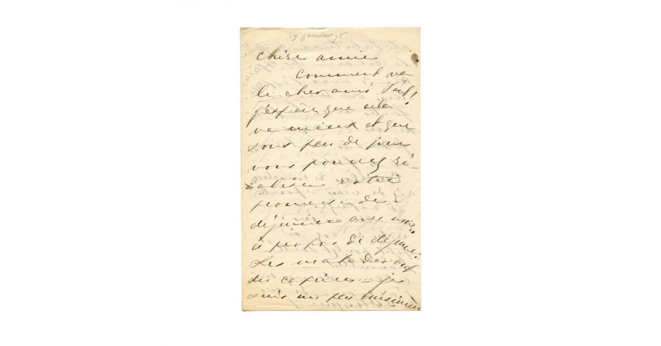 Maria Rosetti, scrisoare către soția lui Paul Bataillard, 1875 - D ...