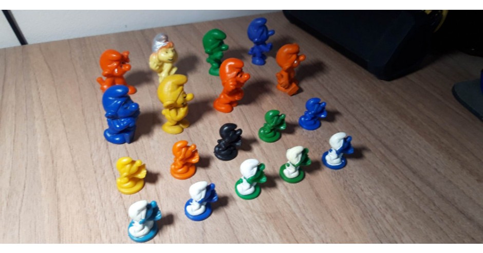 Strumfi, smurfs - figurine medii si mici pentru pictura | Okazii.ro