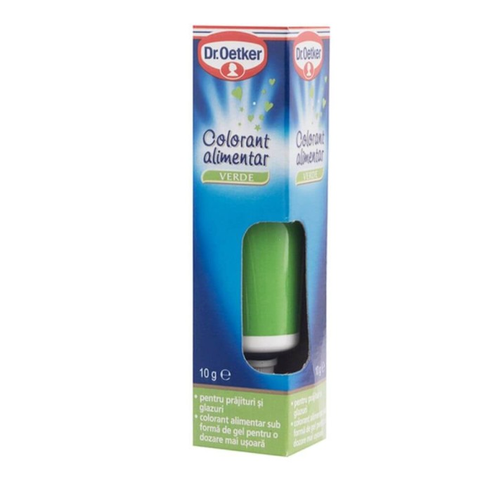 Colorant Alimentar Verde Dr. Oetker, 10 g, Coloranti Gel pentru ...