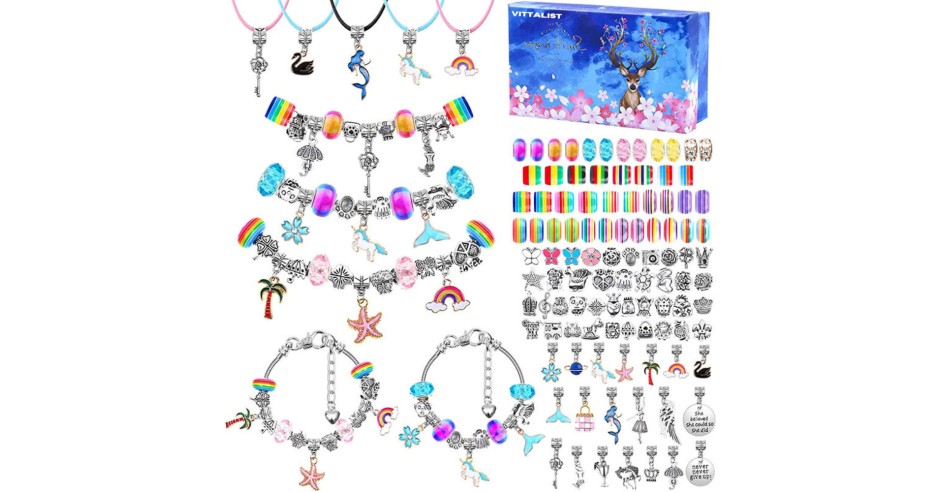 Kit de Facut Bratari Charm-uri Talismane tip Pandora, Accesorii pentru ...