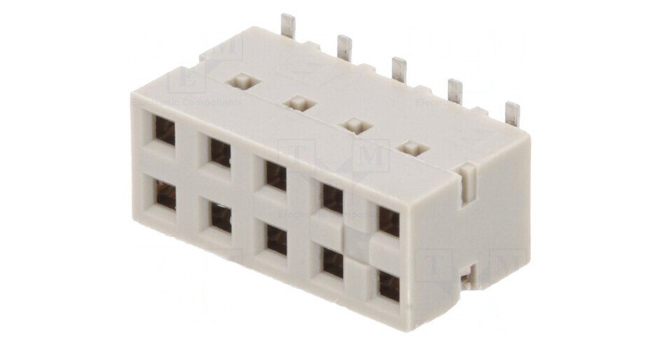 Soclu PCB Mamă Dubox 2,54mm 10 PIN SMT Aurit Vertical | Okazii.ro