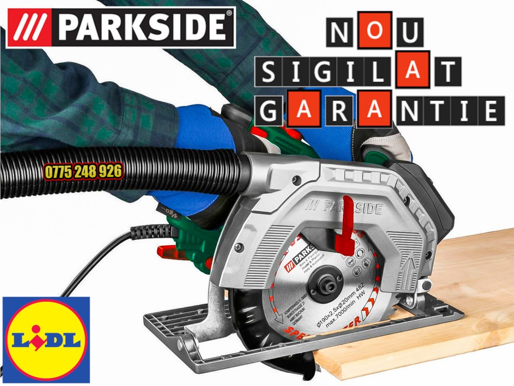 Fierastrau circular Parkside/NOU/Garantie/Pendular/Sabie/Drujba/ 190 mm ...