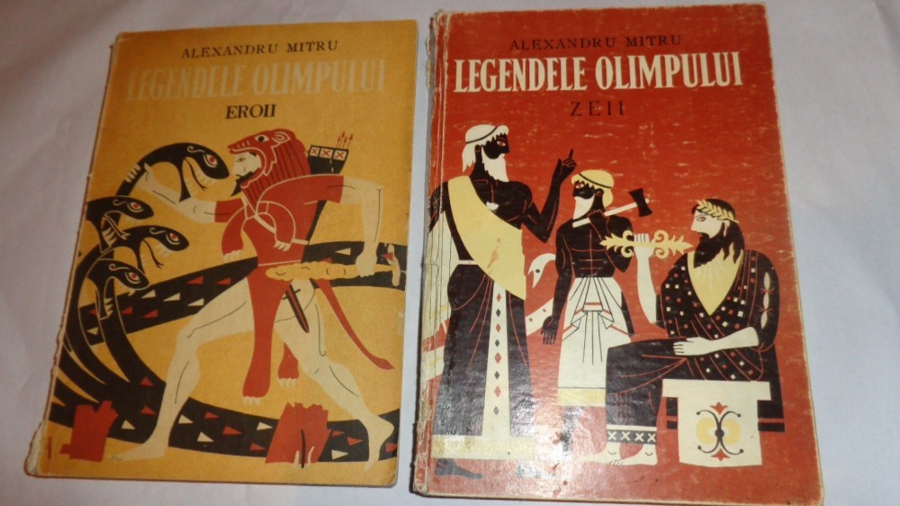 LEGENDELE OLIMPULUI 2 VOLUME EROII + ZEII AN 1973/ILUSTRATII/617PAGINI= AL.MITRU | arhiva Okazii.ro