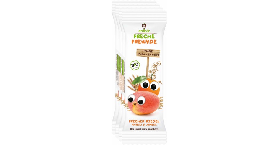 Baton de cereale cu mango si portocale bio 4x23g Erdbar | arhiva Okazii.ro