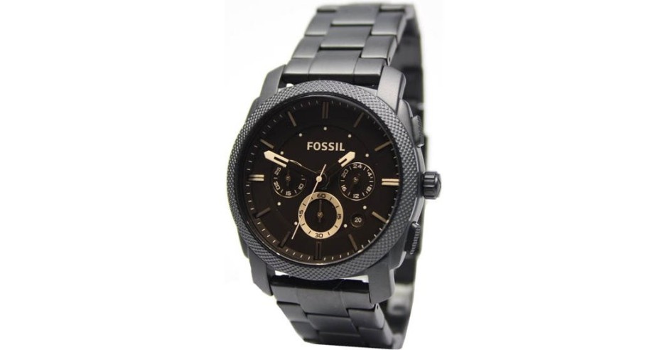 Ceas barbatesc Fossil Machine FS4682, cronograf, bratara otel ...