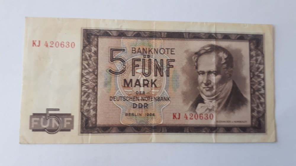 DDR - Germania Democrata == Bancnota 5 MARCI 1964 | arhiva Okazii.ro