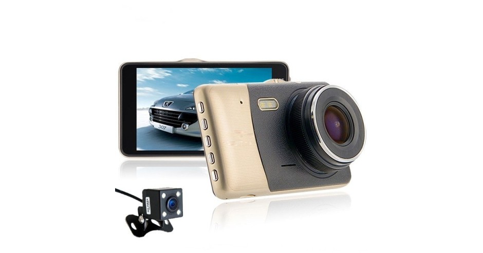 Camera auto Dubla DVR iUni Dash 401, Full HD, 4 Inch, 170 grade ...