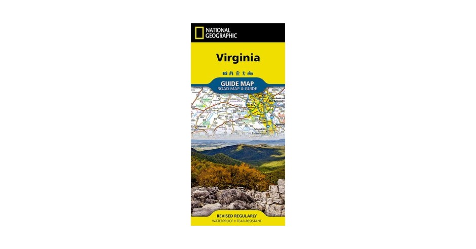 Virginia: Guidemap Road Map & Travel Guide | Okazii.ro