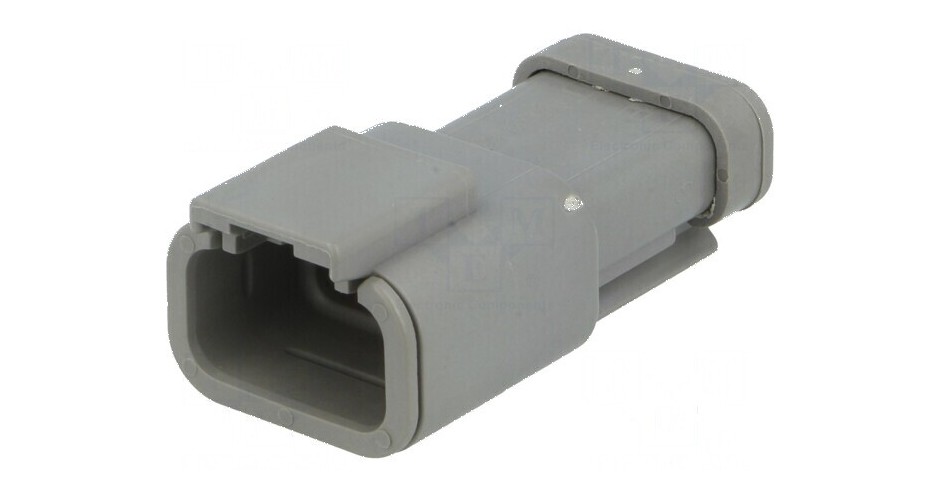 Conector cablu-cablu DTM mufă tată PIN 3 gri IP68 | arhiva Okazii.ro