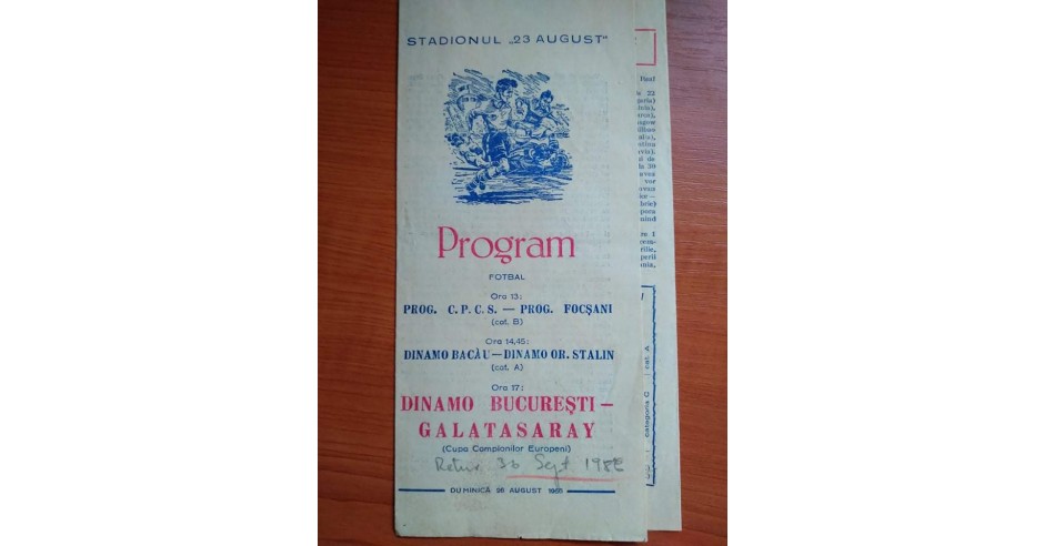 17 Programe vechi de colectie "Dinamo Bucure?ti"anii 1950-1960.Pret ...