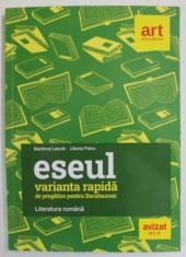 ESEUL, VARIANTA RAPIDA DE PREGATIRE PENTRU BACALAUREAT , LITERATURA ...