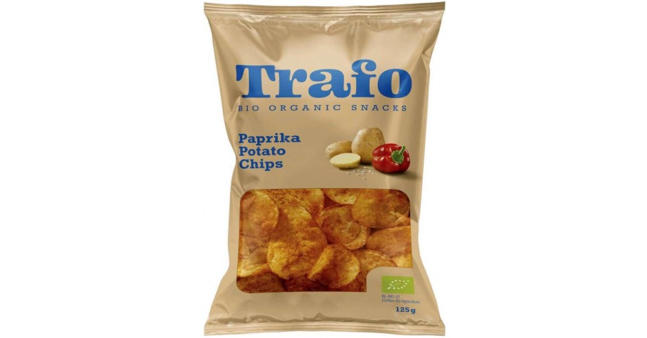 Chipsuri bio cu paprika, 125g Trafo | arhiva Okazii.ro