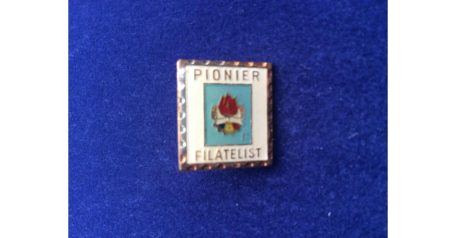 Insignă pionieri - Insignă România - Pionier - Pionier Filatelist ...
