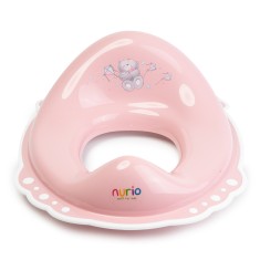 Adaptor Colac WC Copii, Antialunecare Ursulet -Roz Alb | arhiva Okazii.ro