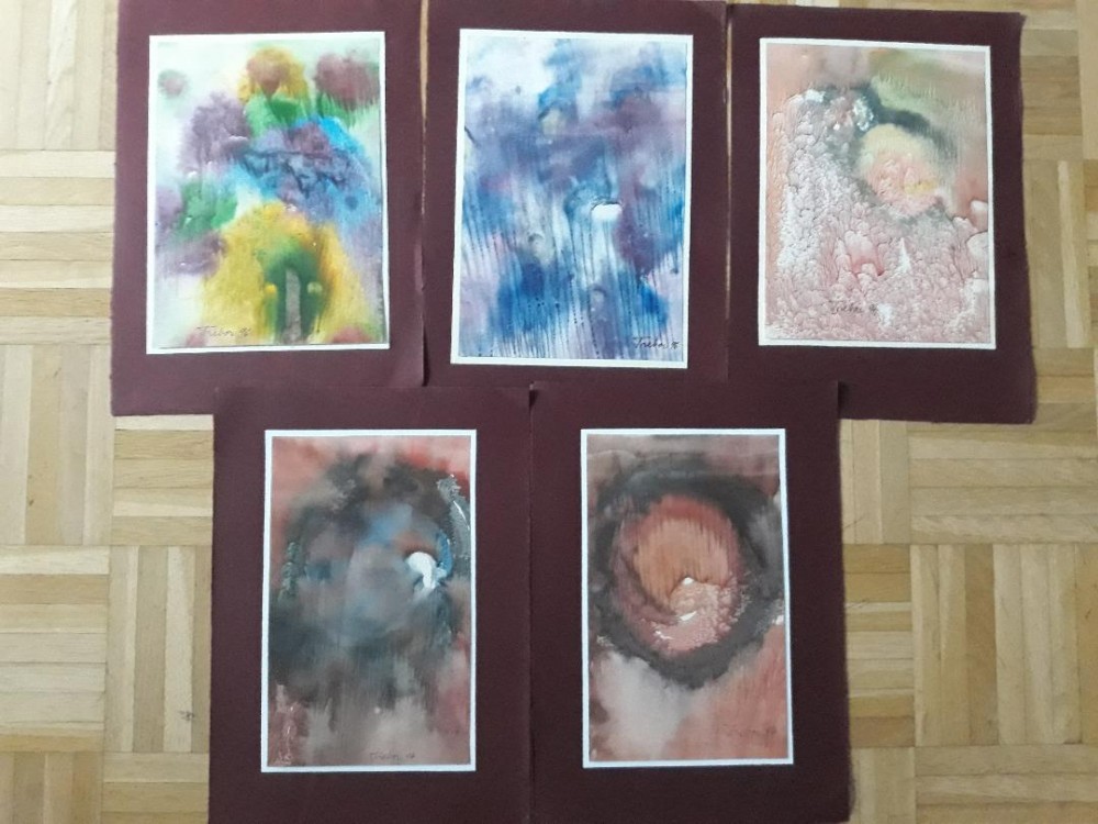 PICTOR DIN TIMISOARA BANAT LOT 5 ACUARELE PATERA ROBERT / TREBOR ...