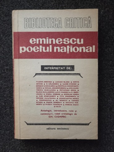 Eminescu critica in Carti. Cumpara ieftin, pret bun