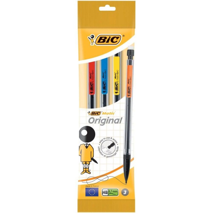 Set 3 Creioane Mecanice Bic Matic Classic, Varf 0.7 Mm, Creion Mecanic ...