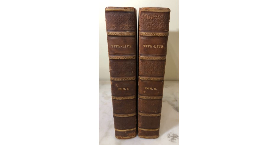 Titus Livius Opera Integrala 1839, Latina-Franceza, Legatura Piele ...