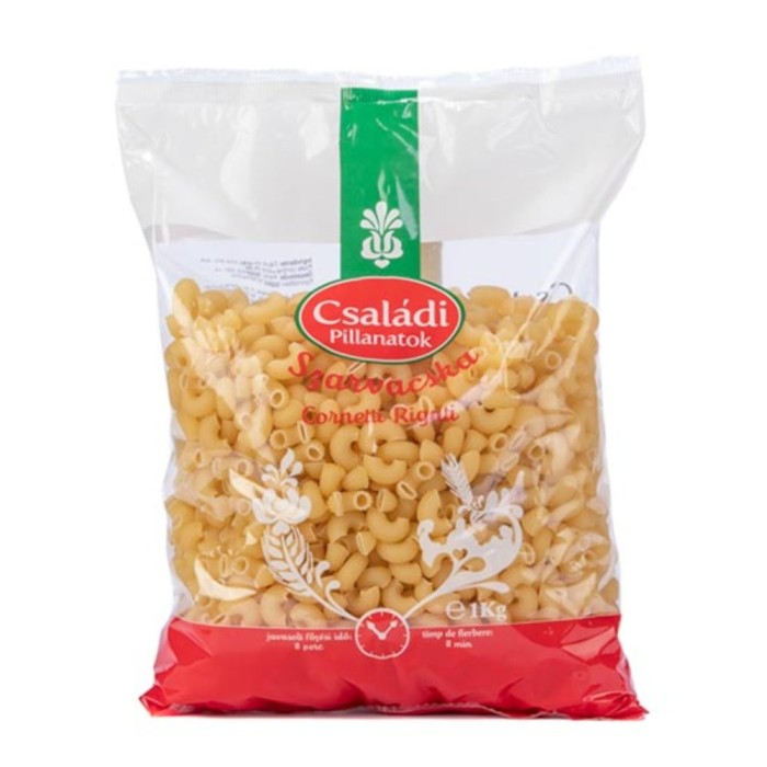 Cornetti Rigati Csaladi, 1 kg, Paste Fainoase, Paste Melcisori, Macaroane din Grau, Paste ...