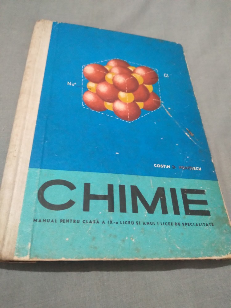 MANUAL CHIMIE CLASA IX COSTIN NENITESCU 1968, Clasa 9, Alta editura ...