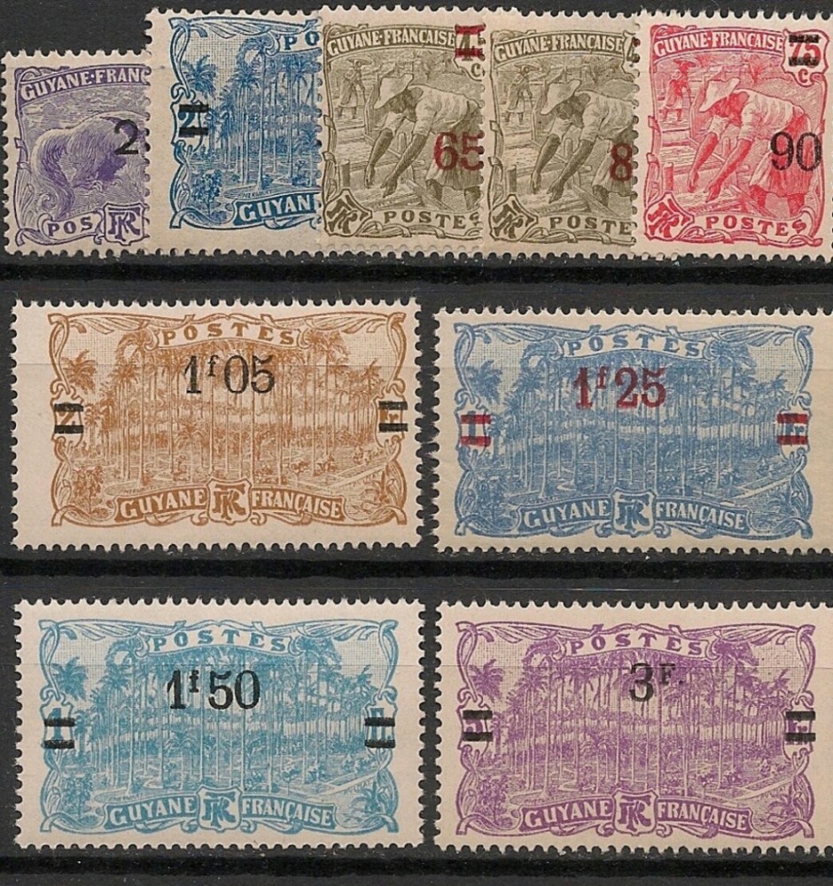 Colonii franceze Guyana 1924 -1927 ,serie intreaga mnh | arhiva Okazii.ro