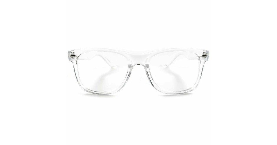 Ochelari fara dioptrii rame transparente model Wayfarer | arhiva Okazii.ro