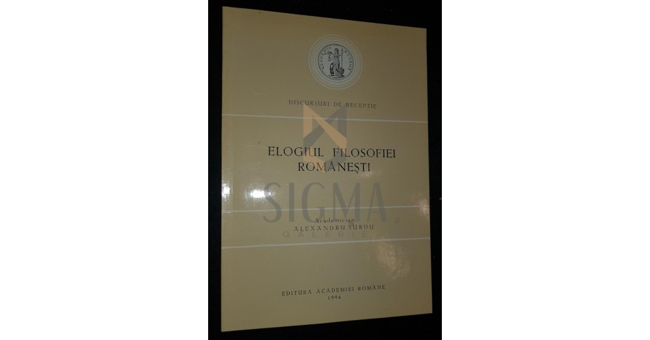 SURDU ALEXANDRU (Dedicatie si Autograf catre PAUL ANGHEL !) - ELOGIUL ...