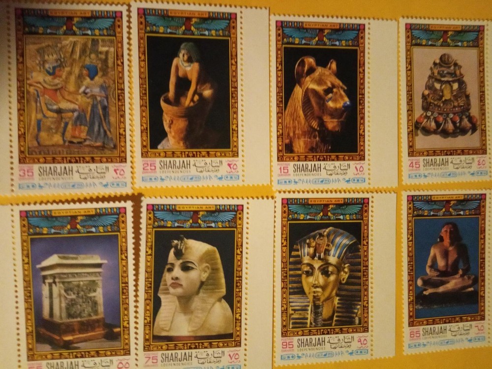 SHARJAH, ARTA EGIPT - SERIE COMPLETA MNH | arhiva Okazii.ro