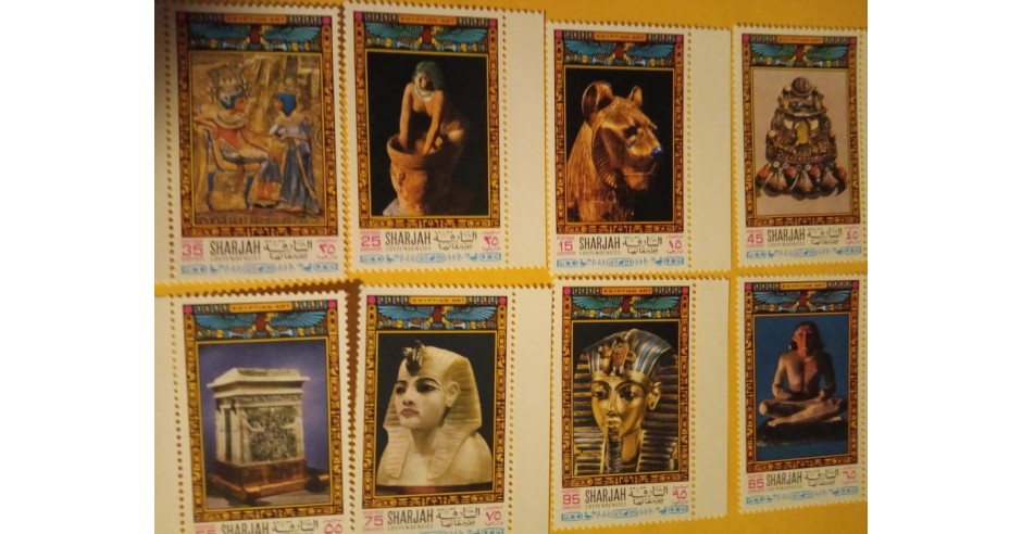 SHARJAH, ARTA EGIPT - SERIE COMPLETA MNH | arhiva Okazii.ro