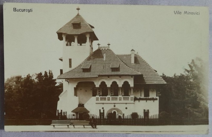 Carte postala, Bucuresti, vila Minovici, perioada interbelica | Okazii.ro