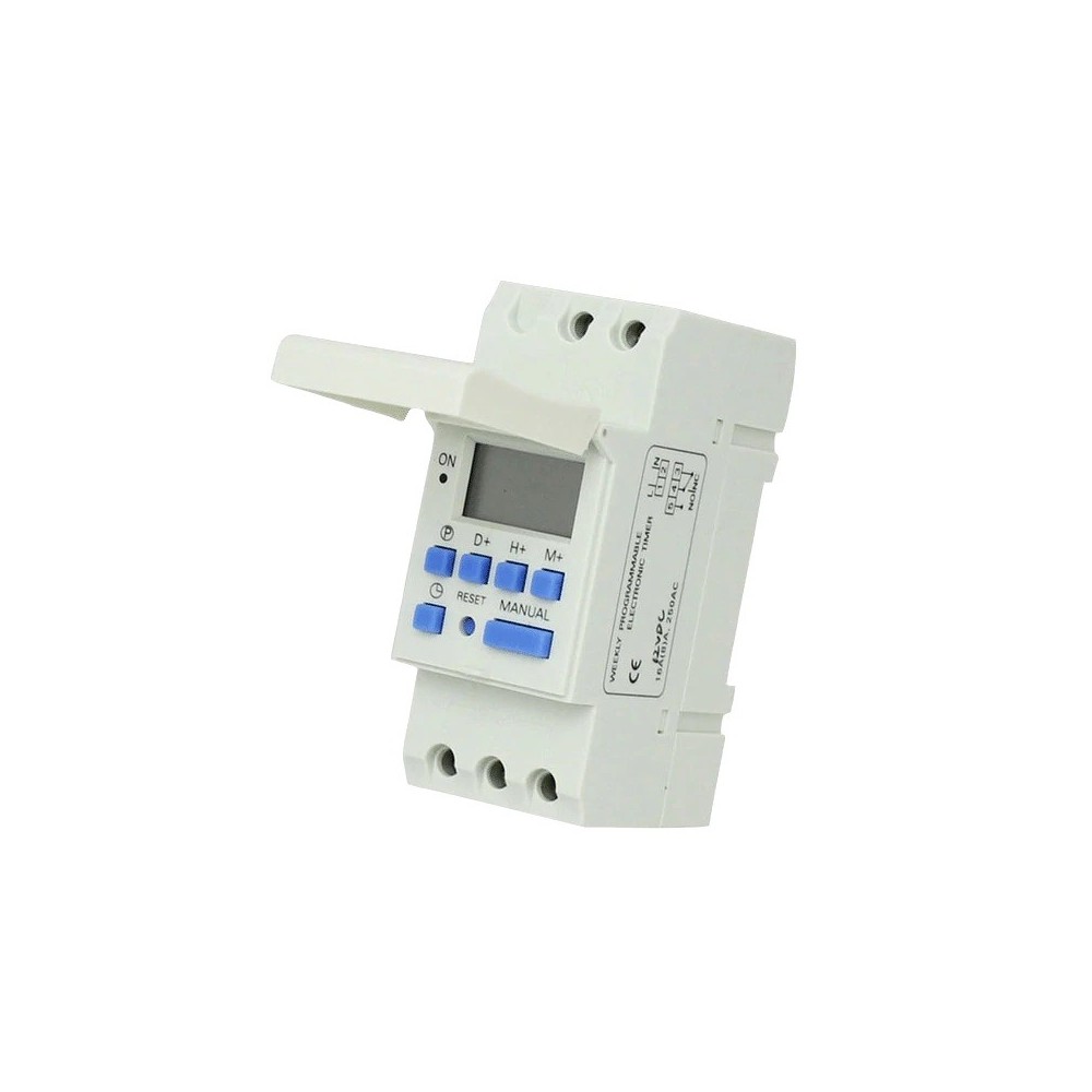 CEAS PROGRAMATOR releu de timp TEMPORIZATOR programabil pe sina din digital 220V | arhiva Okazii.ro