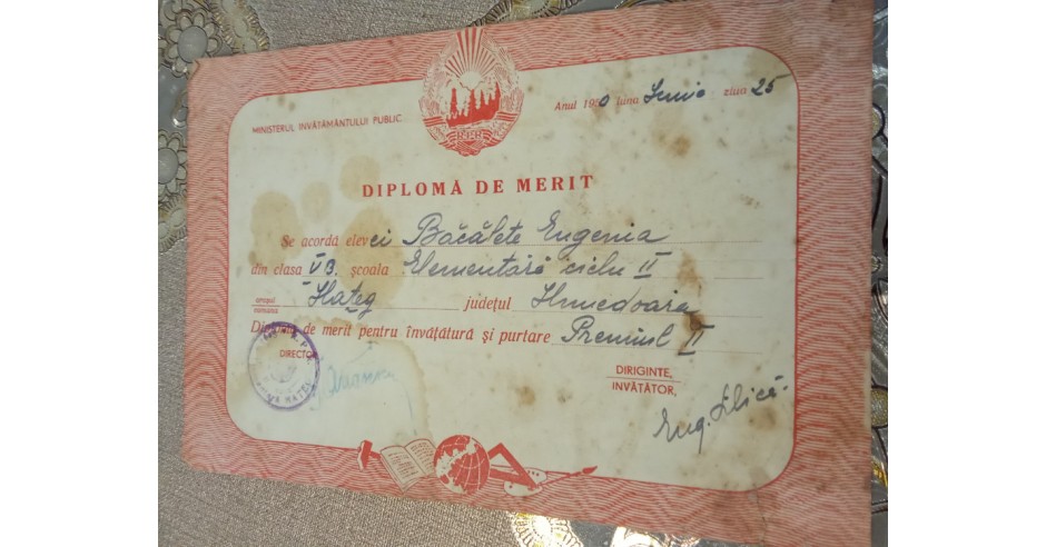 Diploma de Merit elev 1950 | Okazii.ro