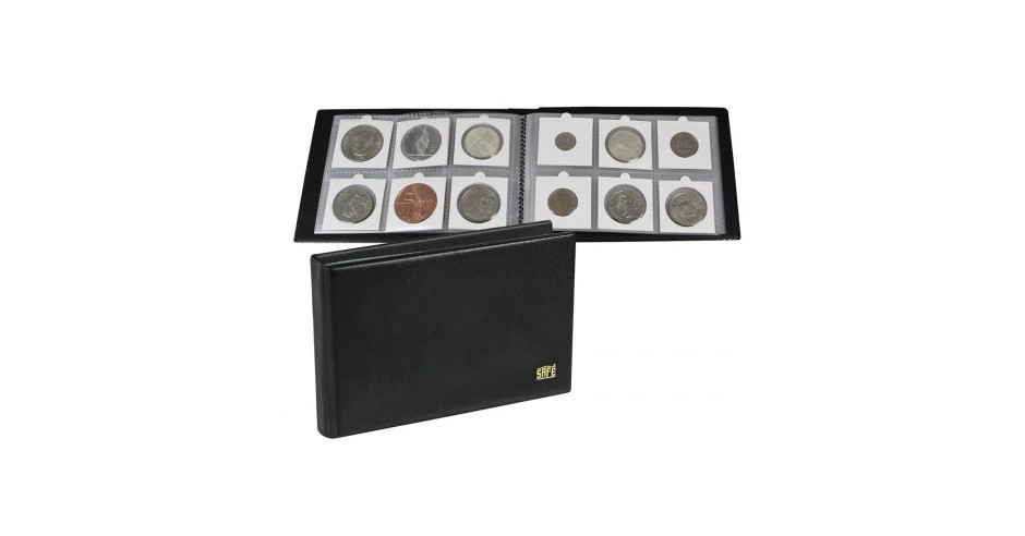 Album pentru monede in cartonase de 50 x 50 mm cu 12 folii pentru 72 ...