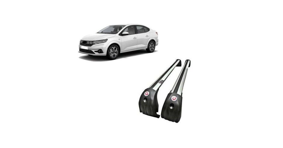Set bare portbagaj aluminiu transversale cu antifurt dedicate Dacia ...