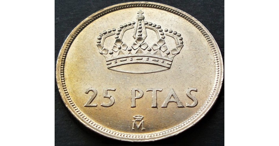 Moneda 25 PESETAS - SPANIA, anul 1982 *cod 4624 = A.UNC, Europa | Okazii.ro