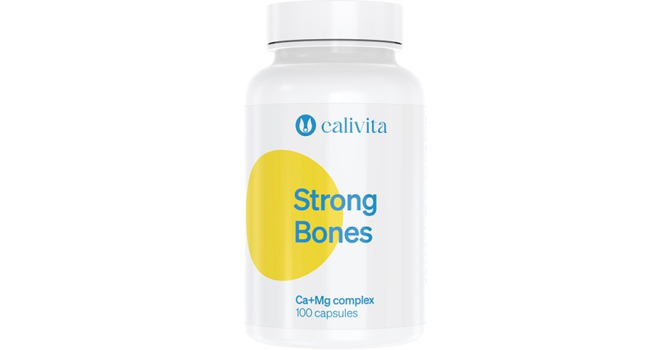 Supliment cu Magneziu si Calciu pentru Rezistenta Oaselor, Strong Bones (100 capsule) - Calivita ...