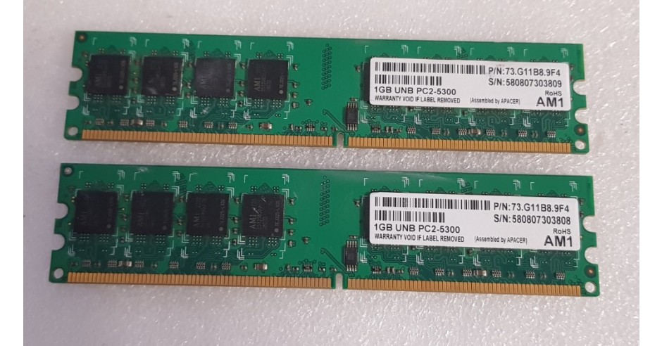 Memorie RAM AM1 1GB UNB PC2-5300 DDR2 667MHz - poze reale | arhiva ...