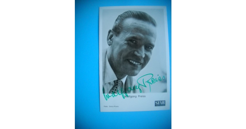 HOPCT 439 K WOLFGANG PREISS -AUTOGRAF-ACTORI SI ARISTI CELEBRI-ANII 50 ...