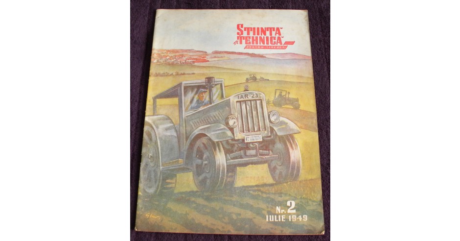 STIINTA SI TEHNICA Nr 2 / 1949 proletcultism, grafica propaganda ...
