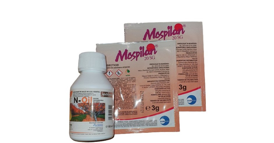 Pachet Ulei Horticol Mospilan N-oil 100ml + 2 plicuri Mospilan 3gr ...
