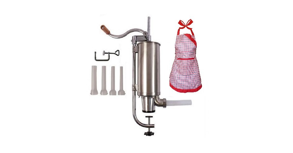 Aparat Umplut Carnati 2.5 Kg Vertical, Inox, 4 Palnii, Carnatar+Sort ...