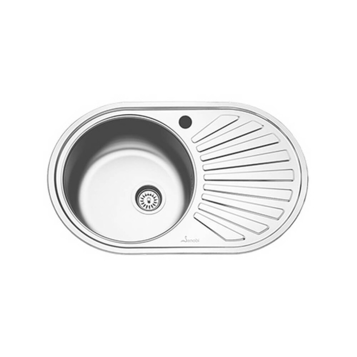 Chiuveta pentru Bucatarie Ovala Sanobi, Inox Alimentar, Orientare ... Chiuveta pentru Bucatarie Ovala Sanobi, Inox Alimentar, Orientare ...