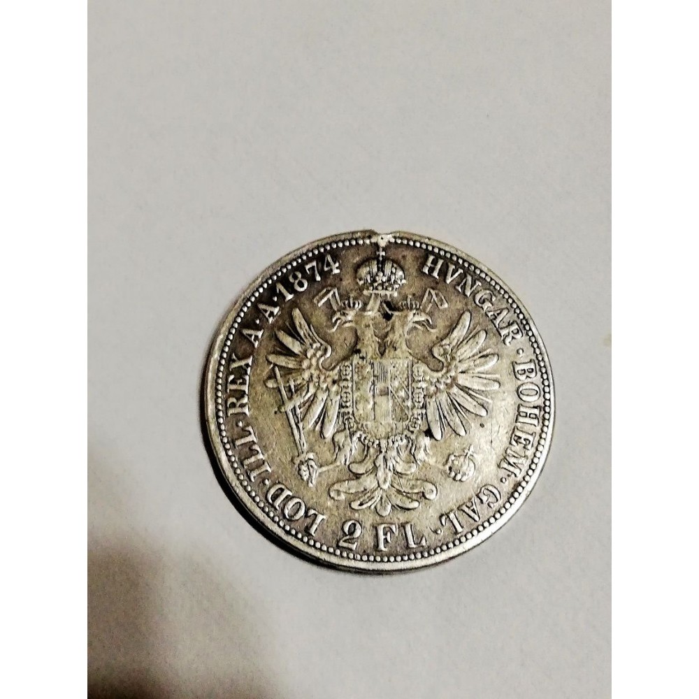 Monede argint Rare 1874 (2fl, 1fl) | arhiva Okazii.ro