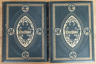 Die Biebel - Biblia lb. Germana, 2 vol. - editie bibliofila - Goldene ...