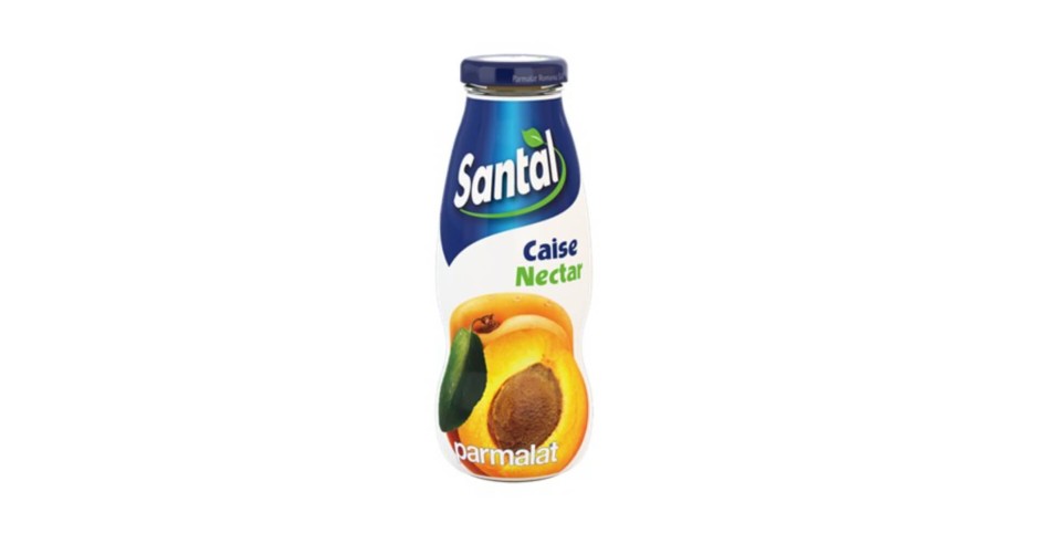 Bax 12 Sticle Nectar Caise, Santal, 200 ml, 40 % Continut de Fruct, Suc ...