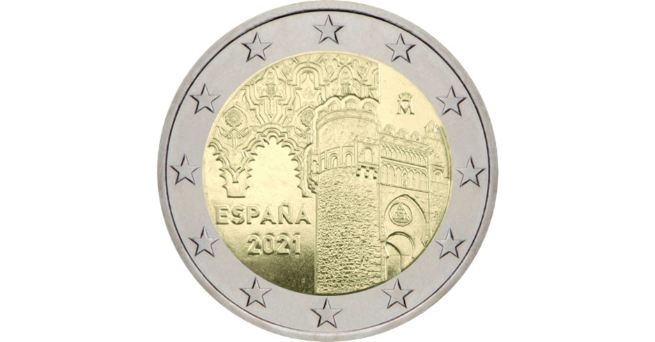 Spania moneda comemorativa 2 euro 2021 - Toledo - UNC | arhiva Okazii.ro