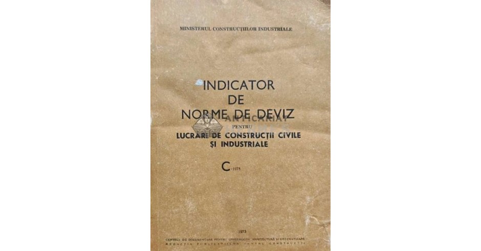 INDICATOR DE NORME DE DEVIZ PENTRU LUCRARI DE CONSTRUCTII CIVILE SI ...