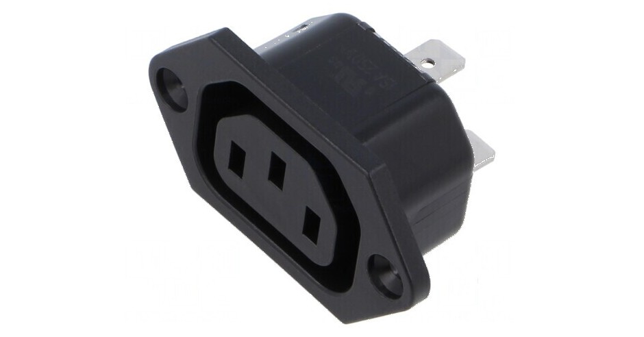 Conector alimentare AC soclu mamă 10A 250VAC IEC 60320 IP30 | Okazii.ro