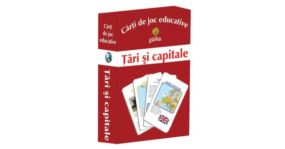 Carti de joc educative - Tari si capitale | Okazii.ro